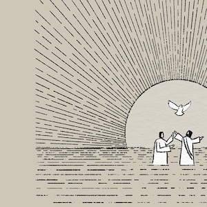 Jesus Baptism DIGITAL DOWNLOAD, Water Baptism Bible Art, Baptized Gift ...