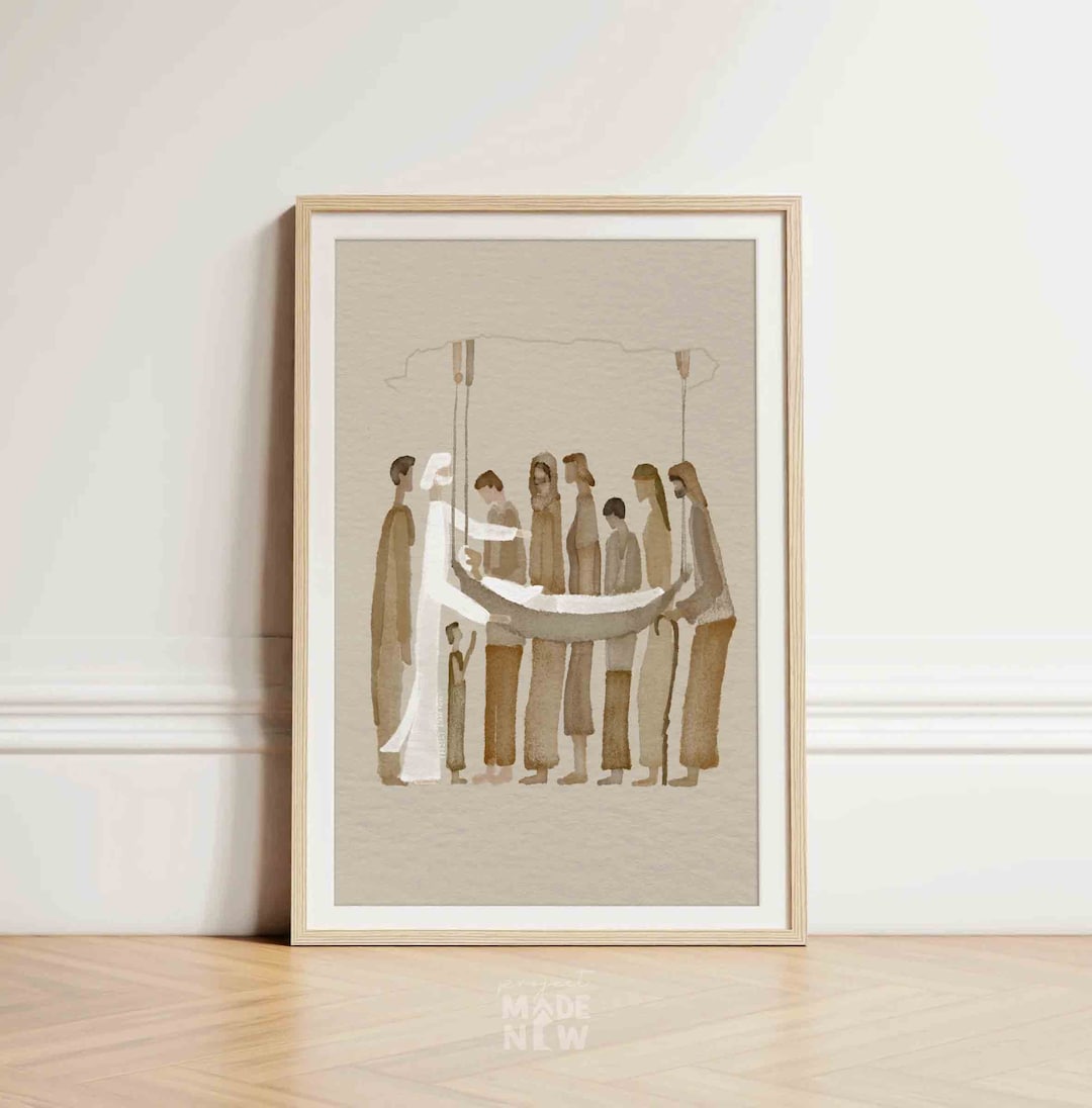 Through the Roof DIGITAL DOWNLOAD, Jesus Healing Paralyzed Man Bible ...