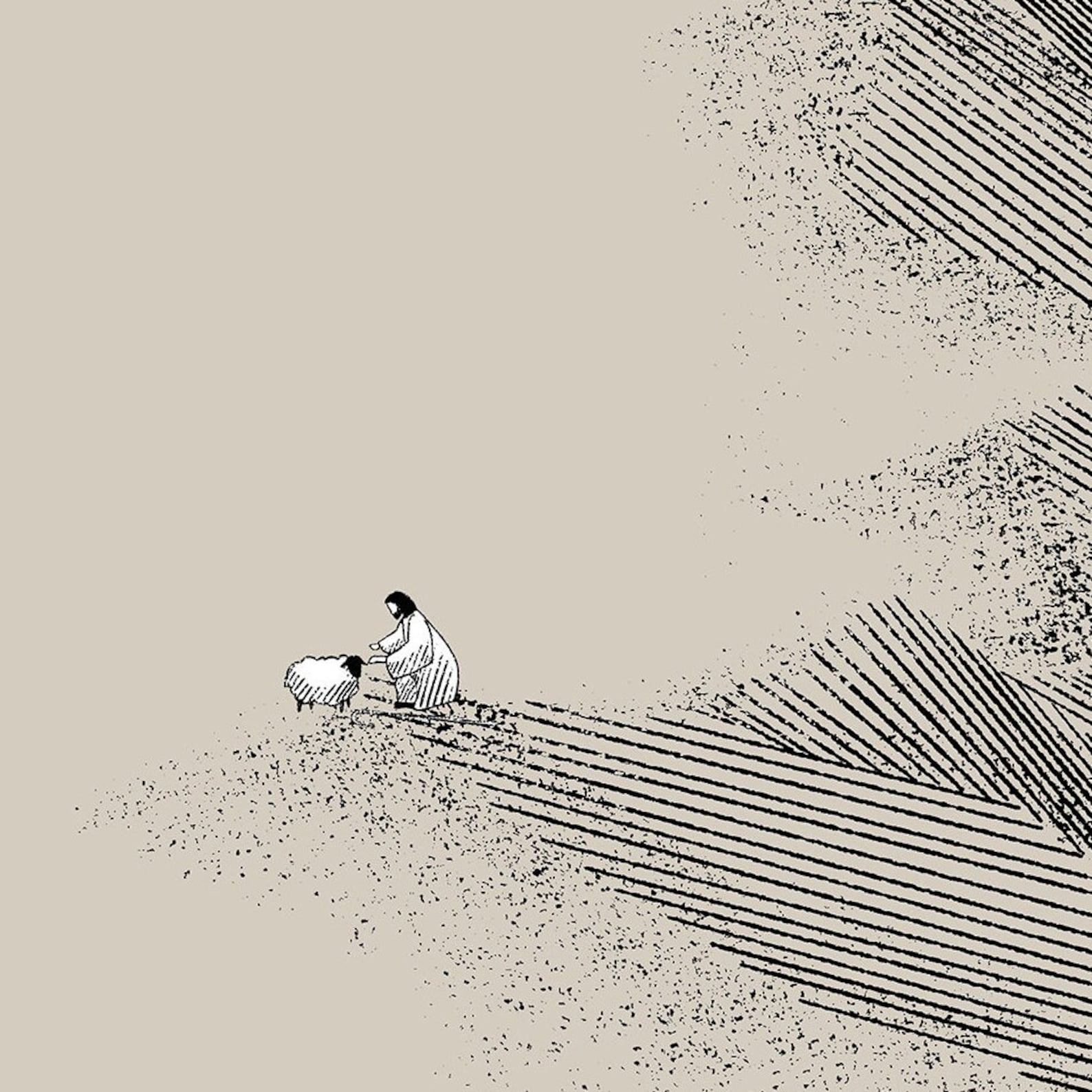 One Lost Sheep, Jesus Leaves the 99 Sheep DIGITAL DOWNLOAD, Bible ...