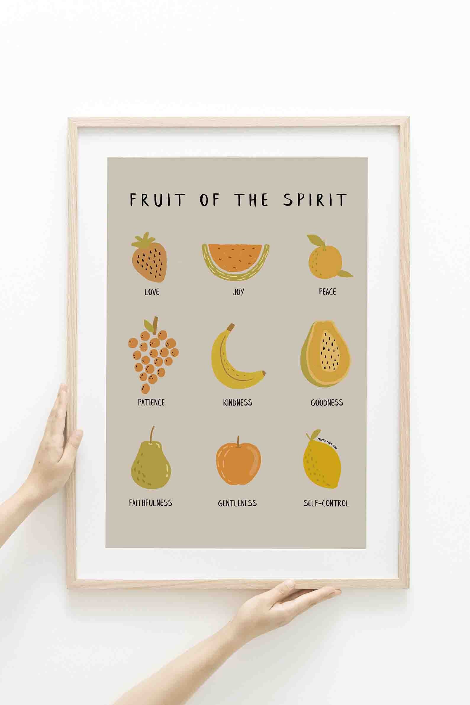 Fruit of the Spirit DIGITAL DOWNLOAD, Love Joy Peace, Christian Bible ...