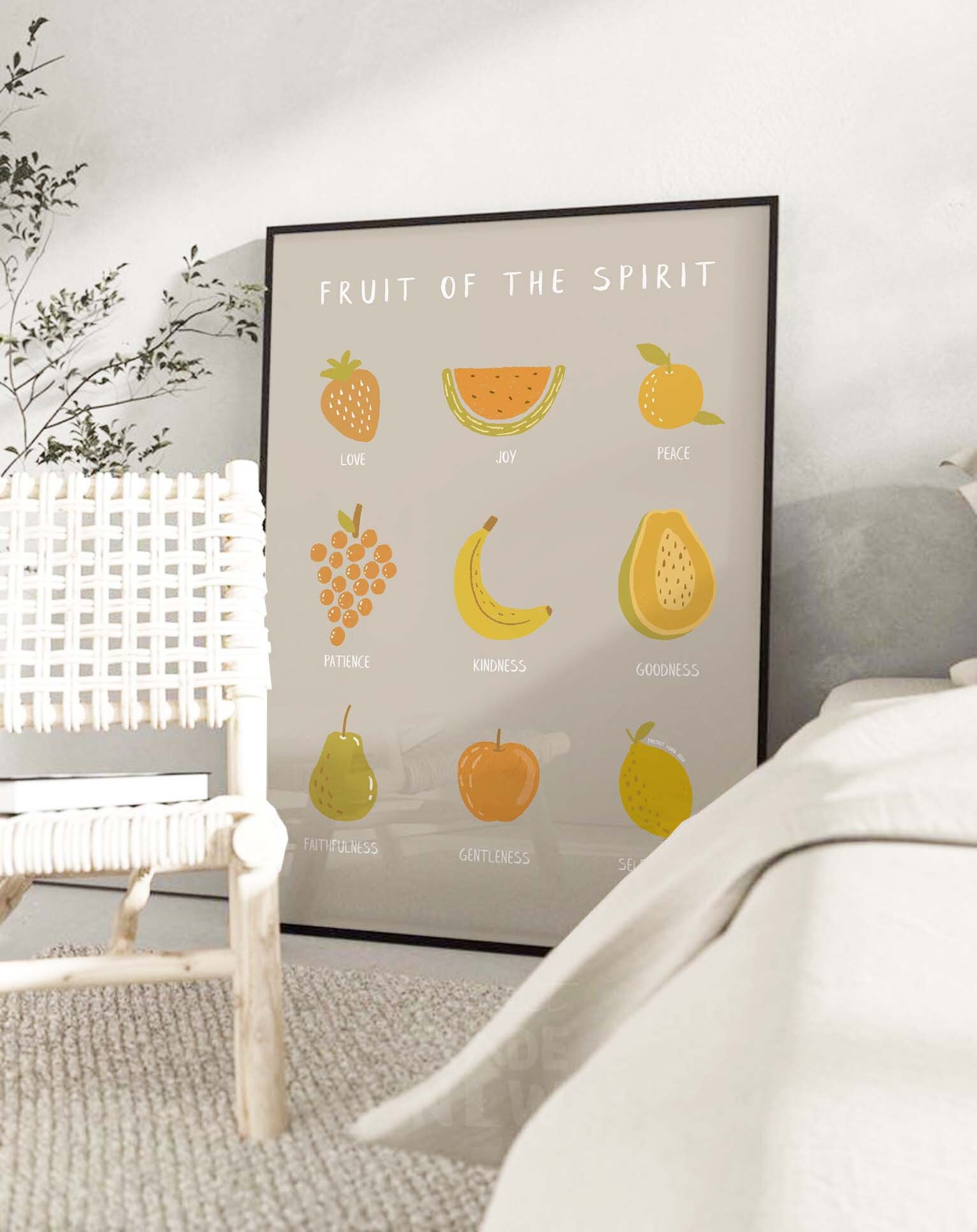 Fruit of the Spirit DIGITAL DOWNLOAD, Love Joy Peace, Christian Bible ...