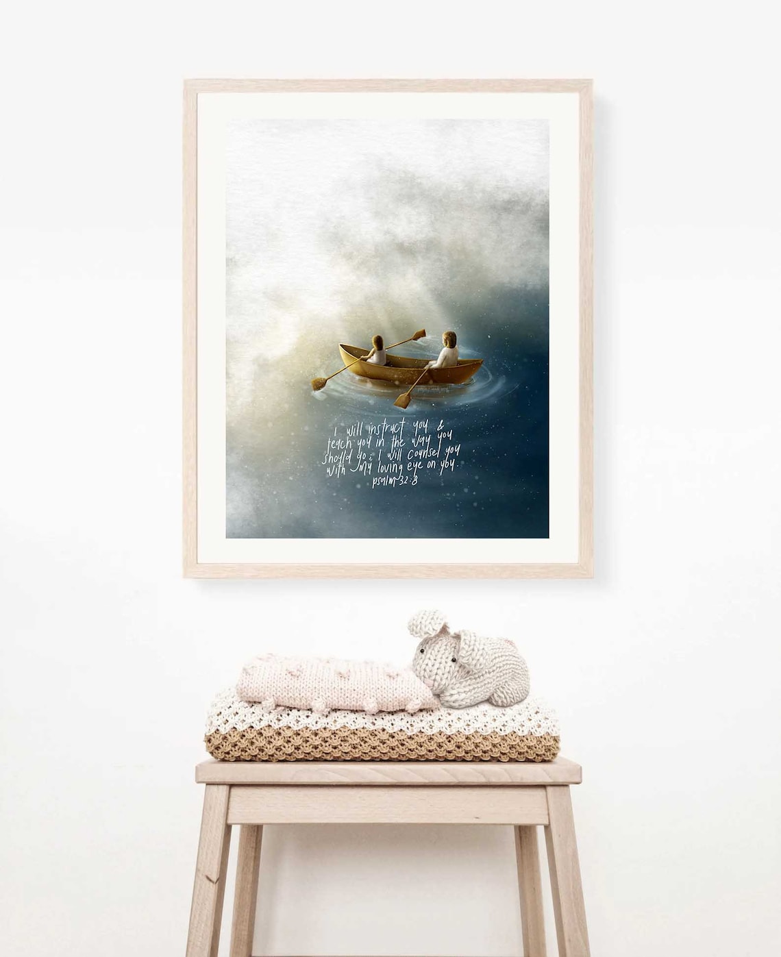 Christian DIGITAL DOWNLOAD PRINTABLE, Jesus and Woman on Boat Painting ...