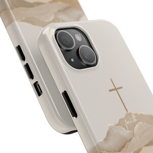 Cross Christian Tough Phone Case, Faith Hope Love, Hard iPhone 17 Case ...