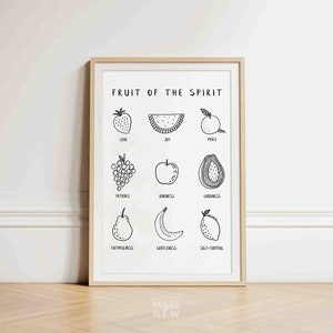 Fruit of the Spirit DIGITAL DOWNLOAD, Love Joy Peace, Christian ...
