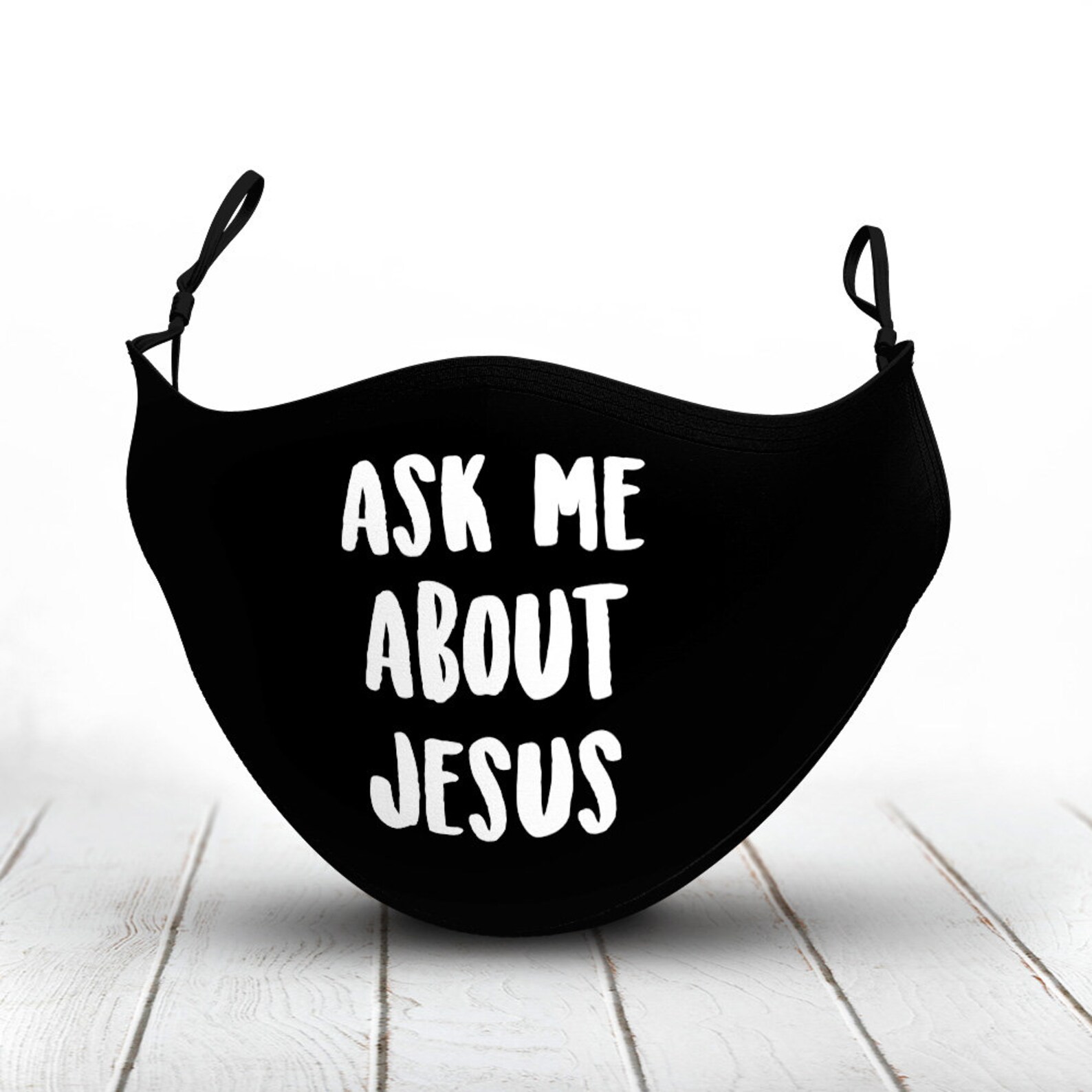 Ask Me About Jesus Christian Mask Religious Washable Face | Etsy