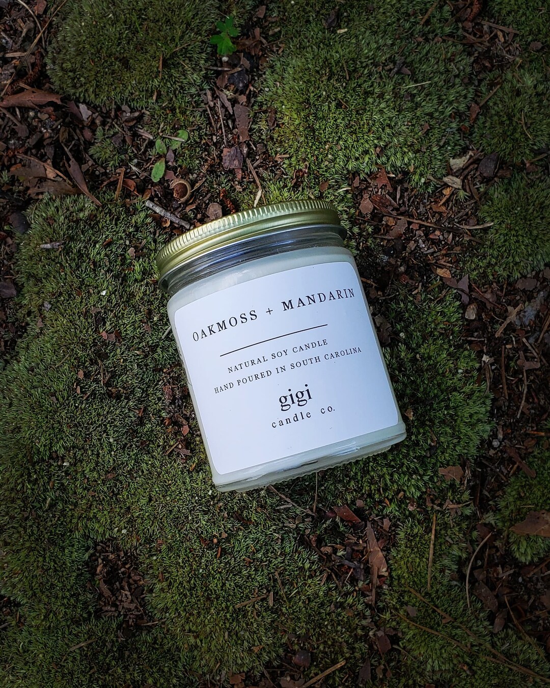 Oakmoss Mandarin Coconut Soy Candle 8 Oz. - Etsy
