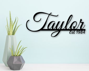 Metal Family Sign | Etsy