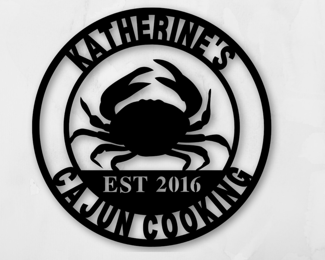 Crab Sign, Outdoor Sign, Crab Boil Sign, Outdoor Kitchen Metal Signs ...