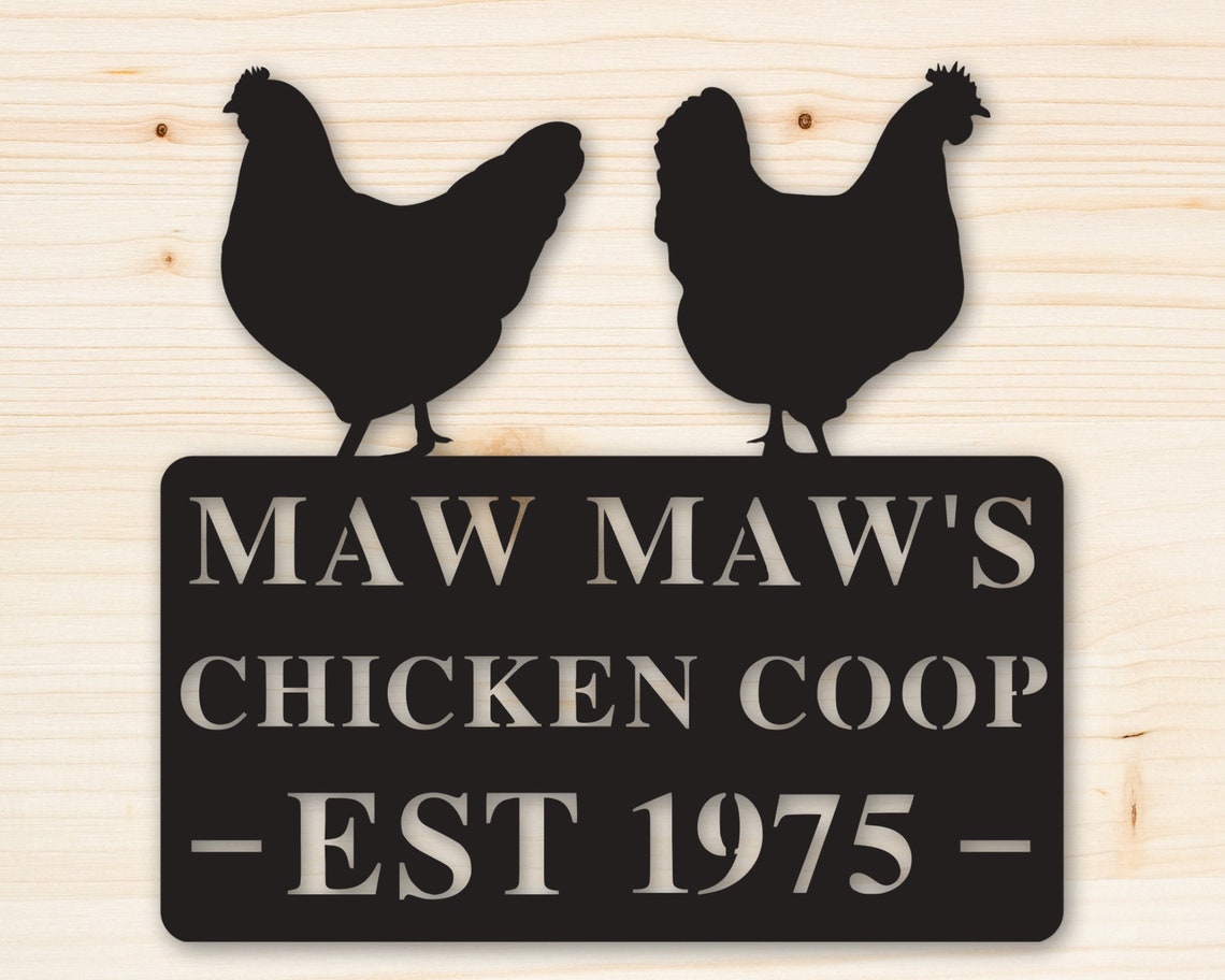 Chicken Farm Sign chicken sign personalized farm sign barn | Etsy