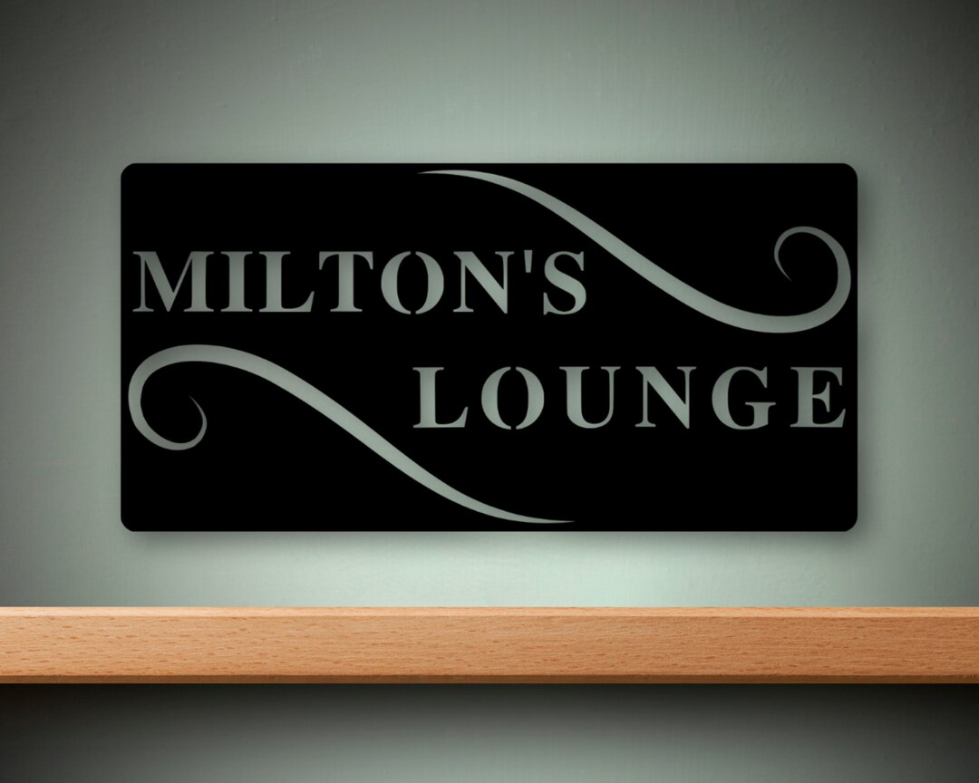 Last Name Plaque Custom Metal Name Sign Gift for Him Gift - Etsy