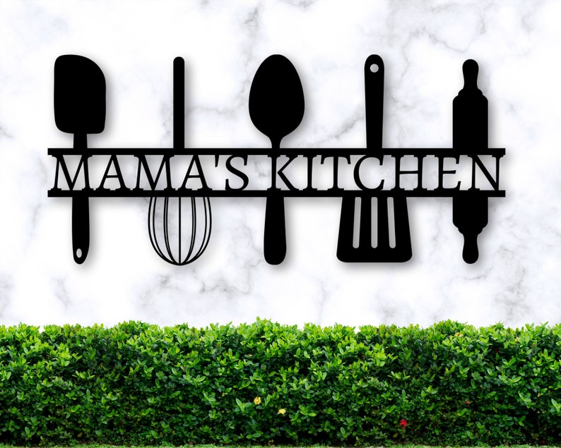 Custom Chef Sign Name Sign Plaque Metal Art Cooking Decor - Etsy