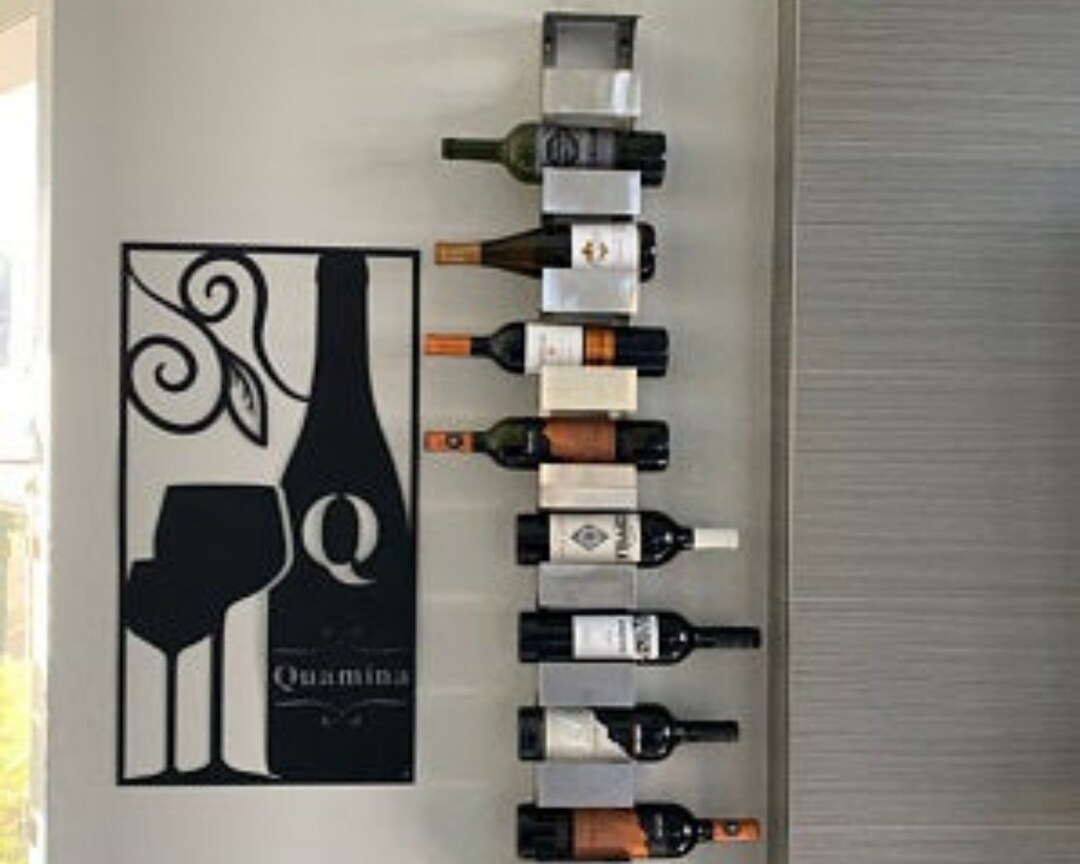Wine Sign Wine Name Sign Custom Metal Sign Wall Decor - Etsy