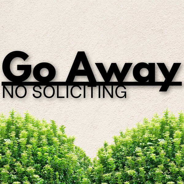 Go Away Sign - Etsy