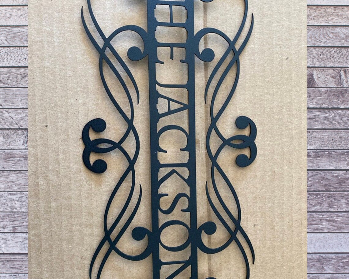 Personalized Family Name Metal Sign Housewarming Gift | Etsy