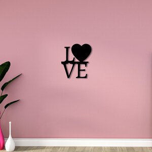 Metal Heart Sign Love Sign Custom Metal Wall Art Unique - Etsy