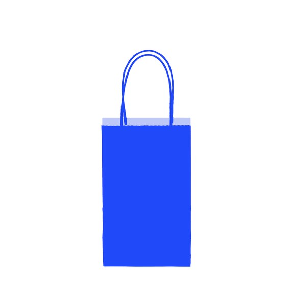 Royal Blue Colored Small DIY Kraft Paper Bags 12 Pcs 8 X 5 - Etsy