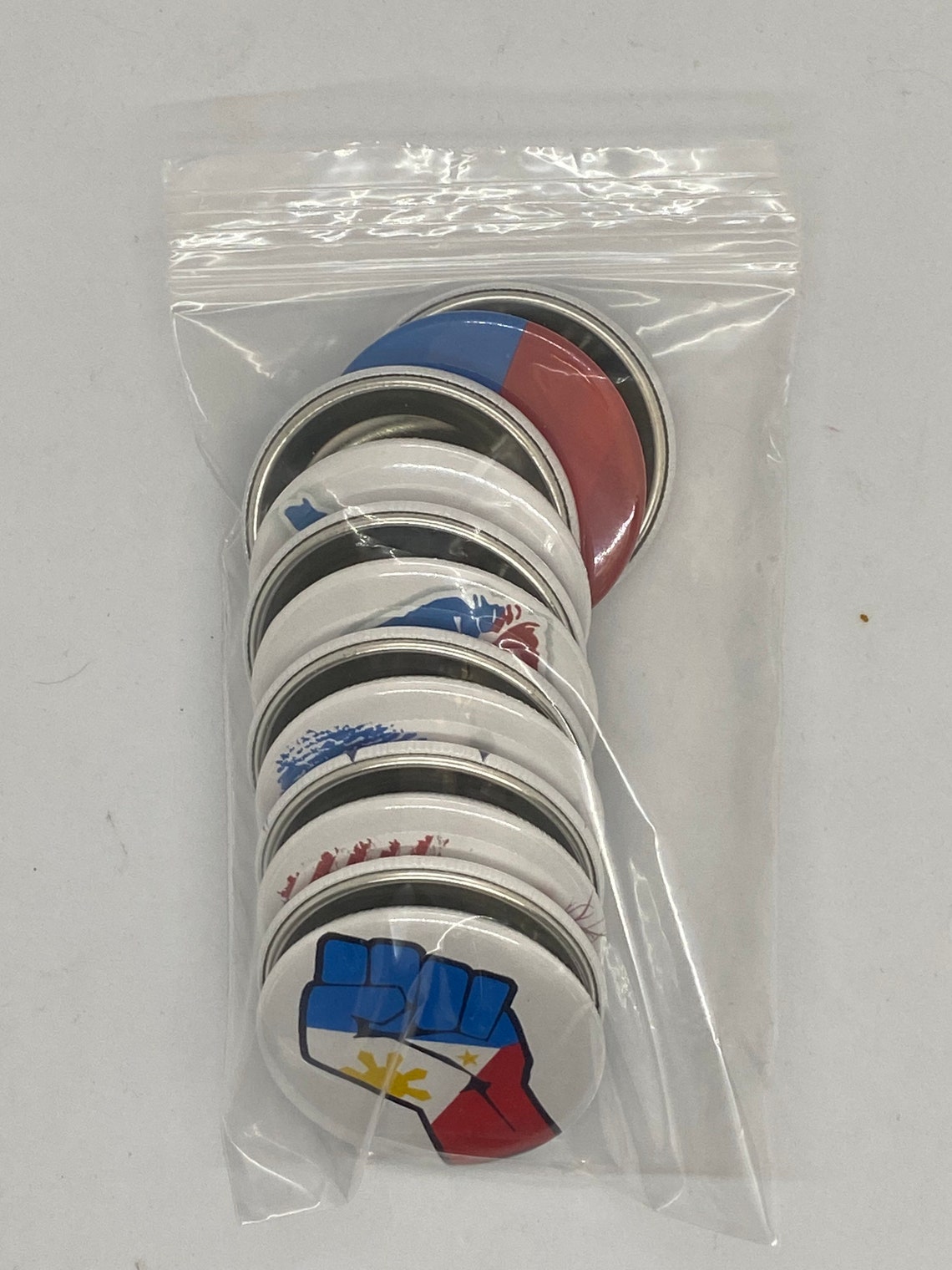 Filipino Pride Philippines Flag Buttons Pins, Metal Pin-back - Filipina ...