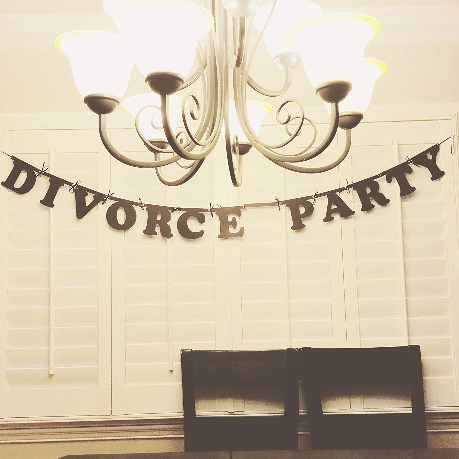 Just Divorced or Divorce Party Black Bold Letters Banner Sign Divorce ...