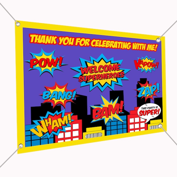 Welcome Superheroes - Etsy