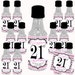 Custom Mini Liquor Bottle Labels Stickers, Masculine Black & White, 6 ...