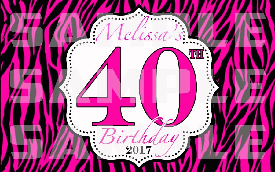 21st Birthday Mini Liquor Bottle Labels Stickers, Pink & Black, 6 ...
