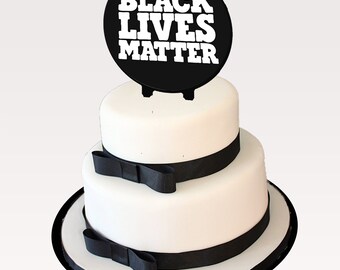 Black Fist Cake Topper - Etsy