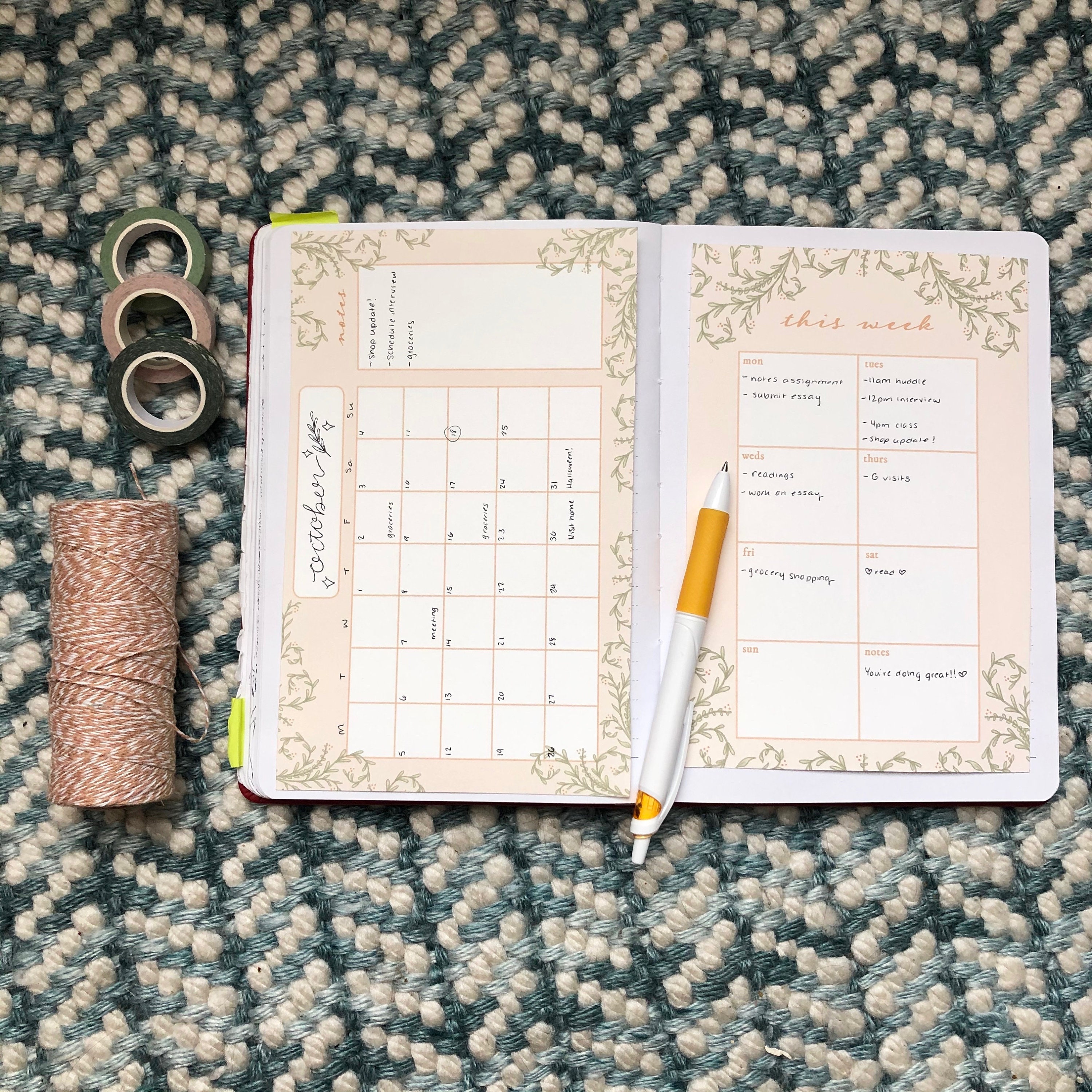 Monthly Calendar - Enchanted Forest Printables - Etsy