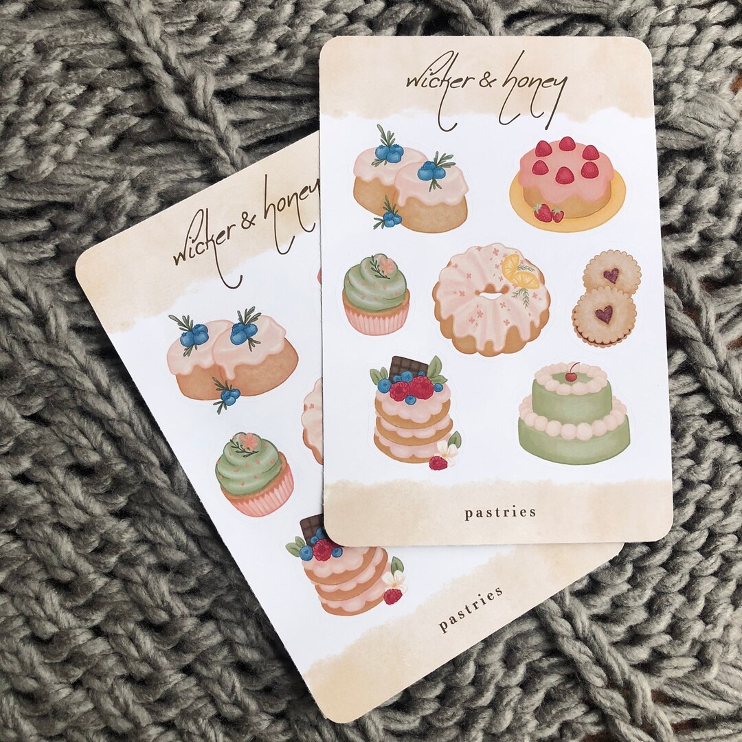 Pastry Stickers - Etsy