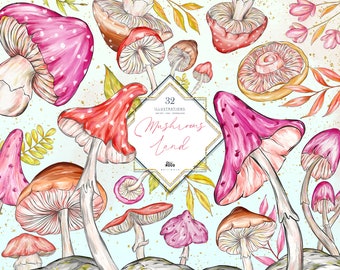 Fall Clipart Autumn Clipart & Autumn Digital Paper Forest - Etsy