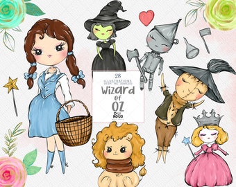 Wizard of Oz Clipart Clip Art Dorothy Scarecrow Cowardly Lion Tin Man ...