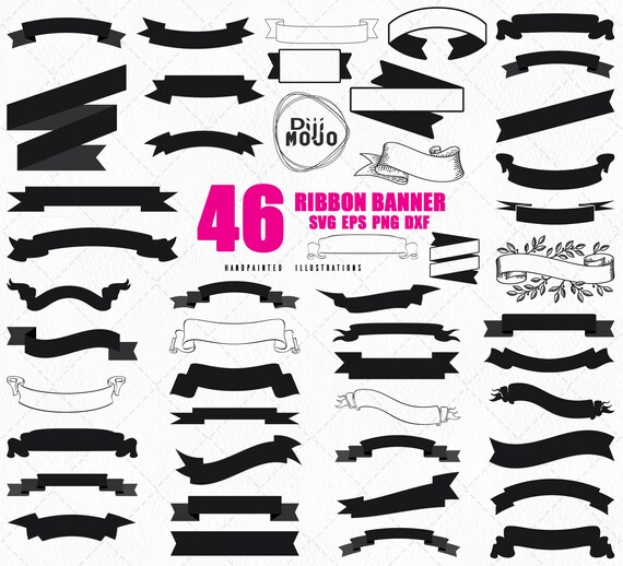 Paper Love Ribbon DXF Svg Love Ribbon Png Love Banner Svg Love Ribbon ...