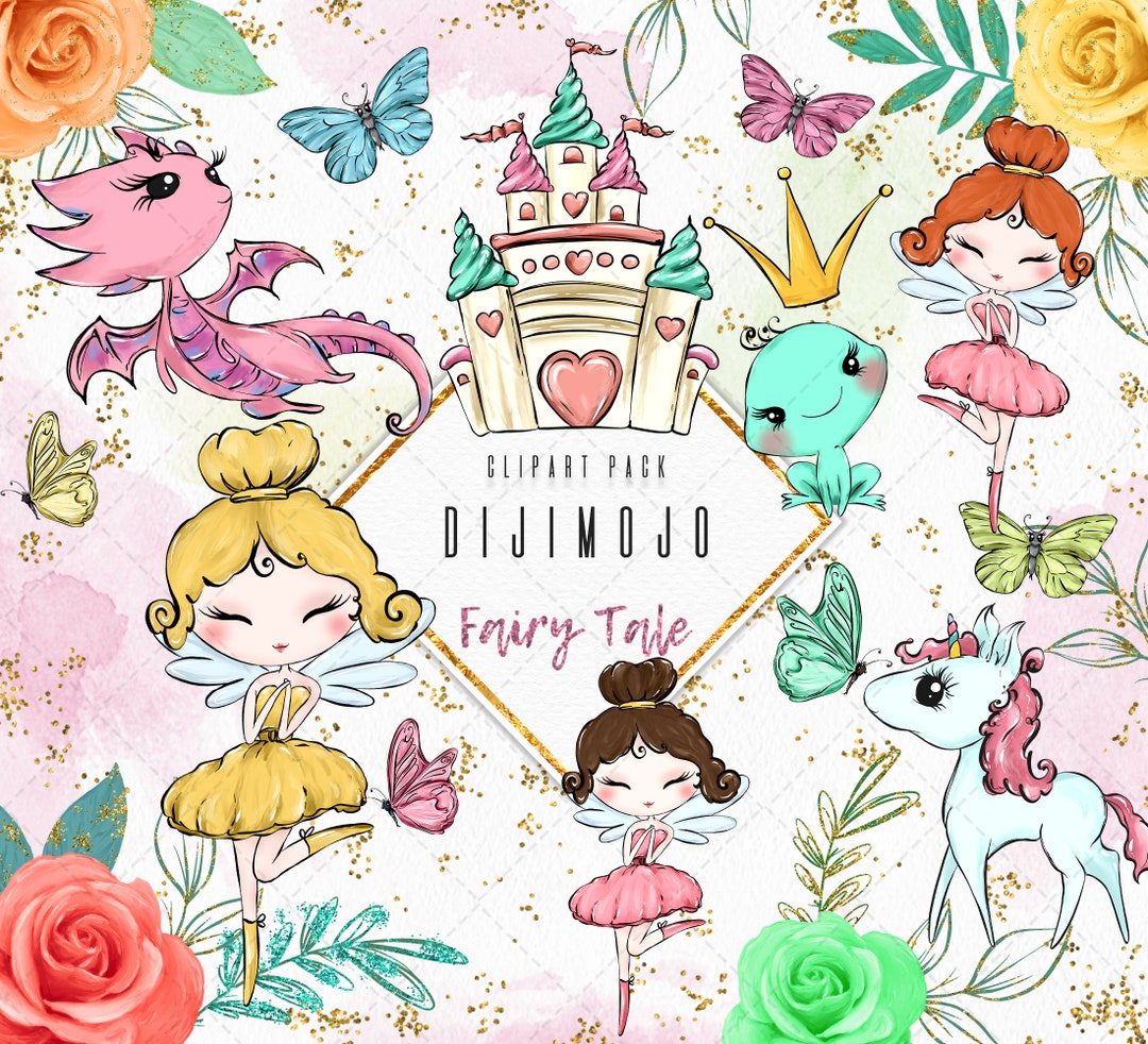Fairy Tale Clipart Fairytale Castle Magic Fairy Instant - Etsy Australia