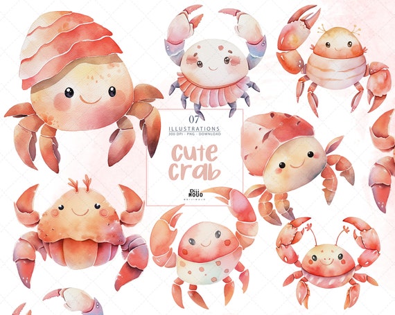 Cute Baby Cartoon Crab