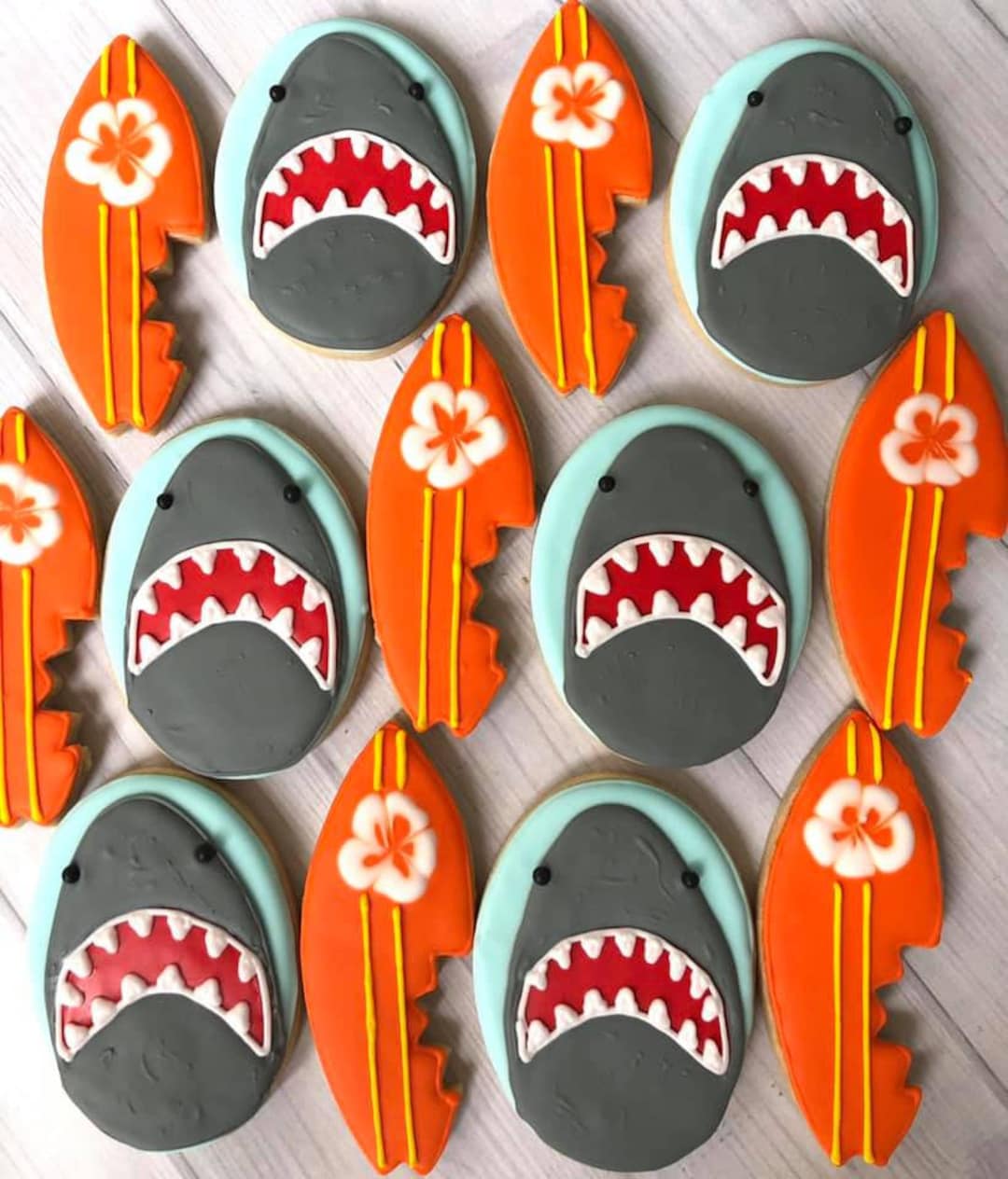 Surf Board With Sharkbite Cookie Cutter .stl & .gx File DIGITAL ...