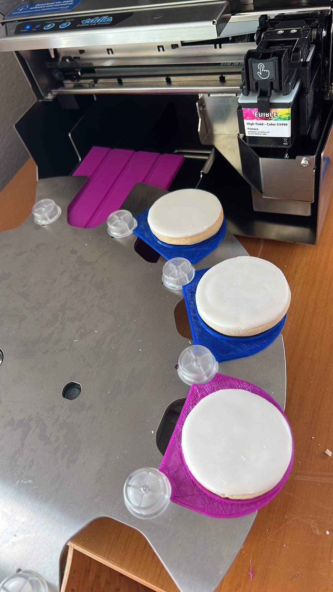 Eddie Edible Cookie Printer Small Round Adapter for Round Pegs Tray for ...