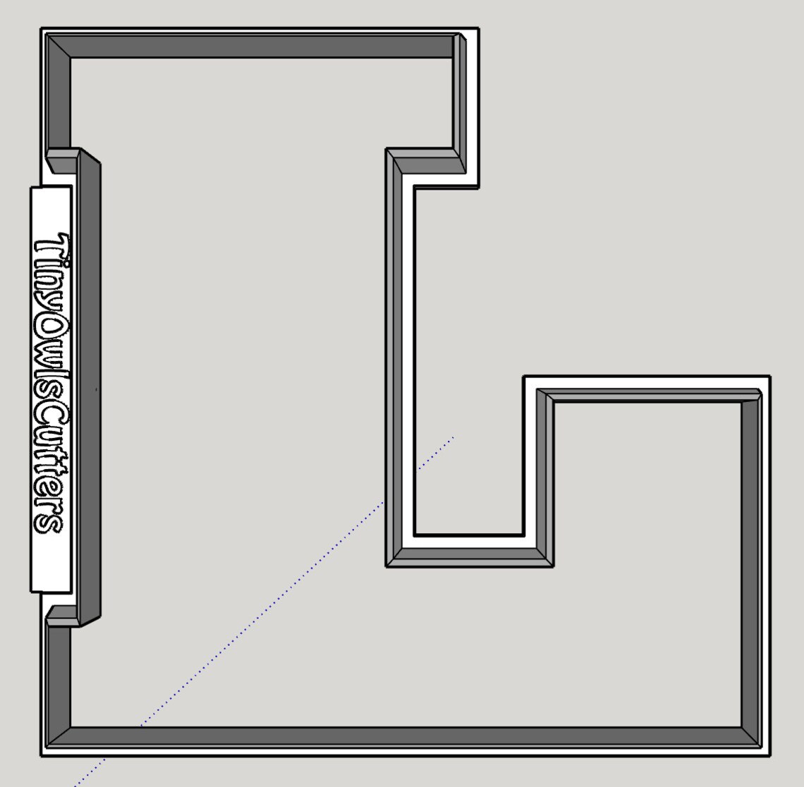 Block Capitals Alphabet Cookie Cutters (K-O) .stl File DIGITAL DOWNLOAD ...