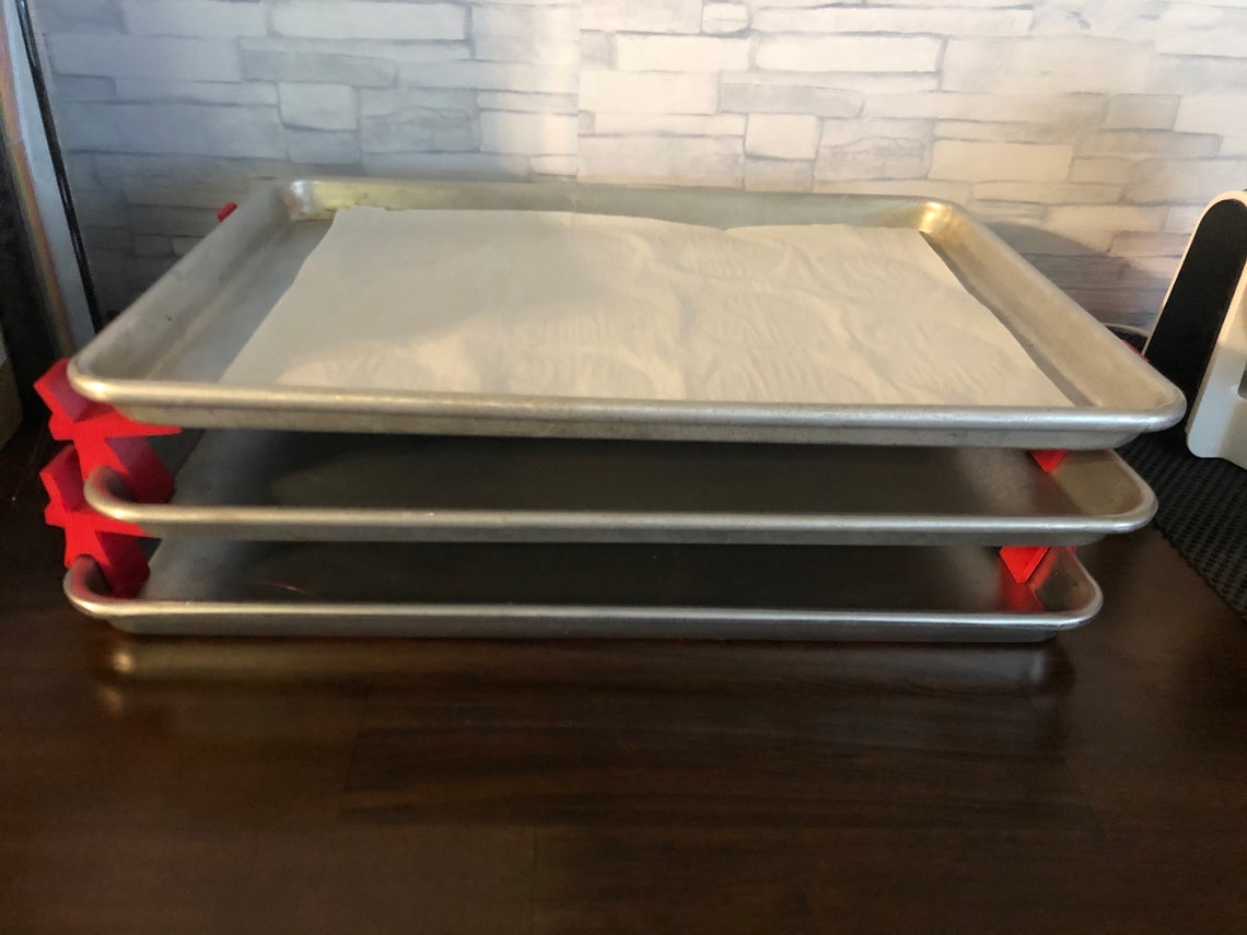 20 Sets of 3D Printed - Cookie Sheet Stackers 2" Tall Actual Items ...