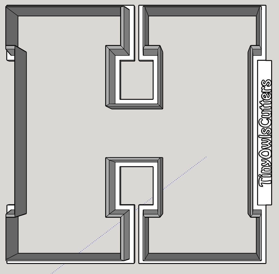 Block Capitals Alphabet Cookie Cutters F-J .stl File DIGITAL - Etsy
