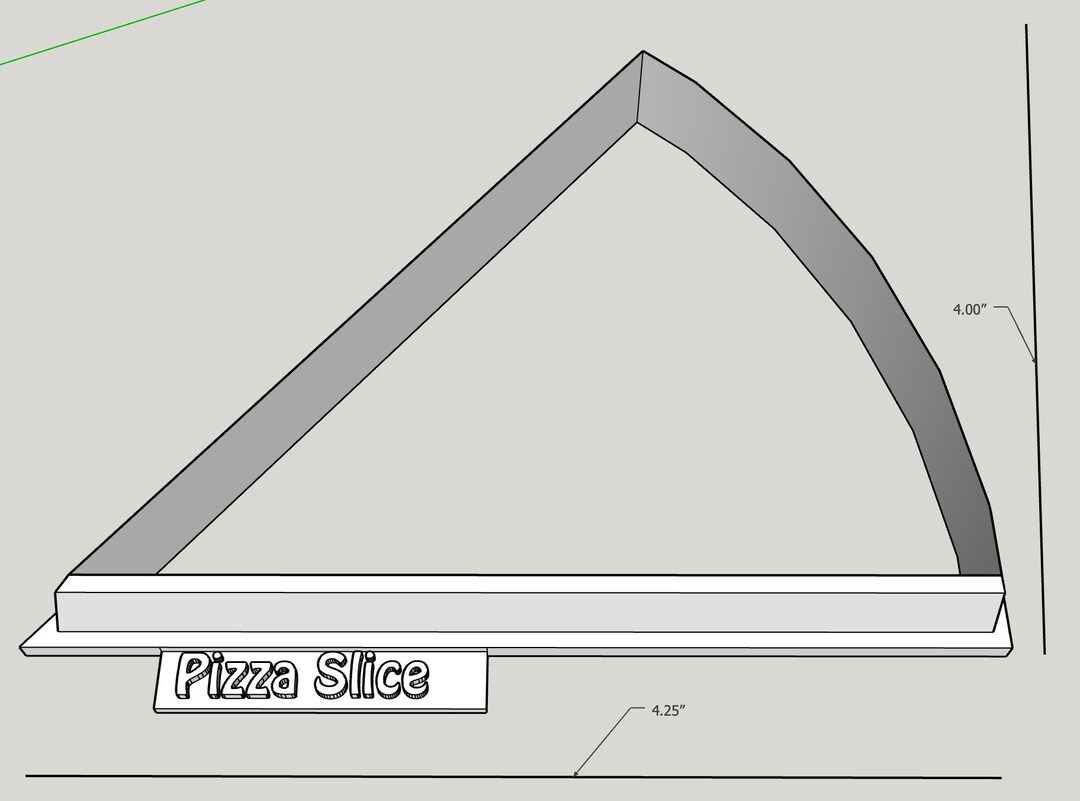 Pizza Slice Cookie Cutter .stl & .gx File DIGITAL DOWNLOAD - Etsy