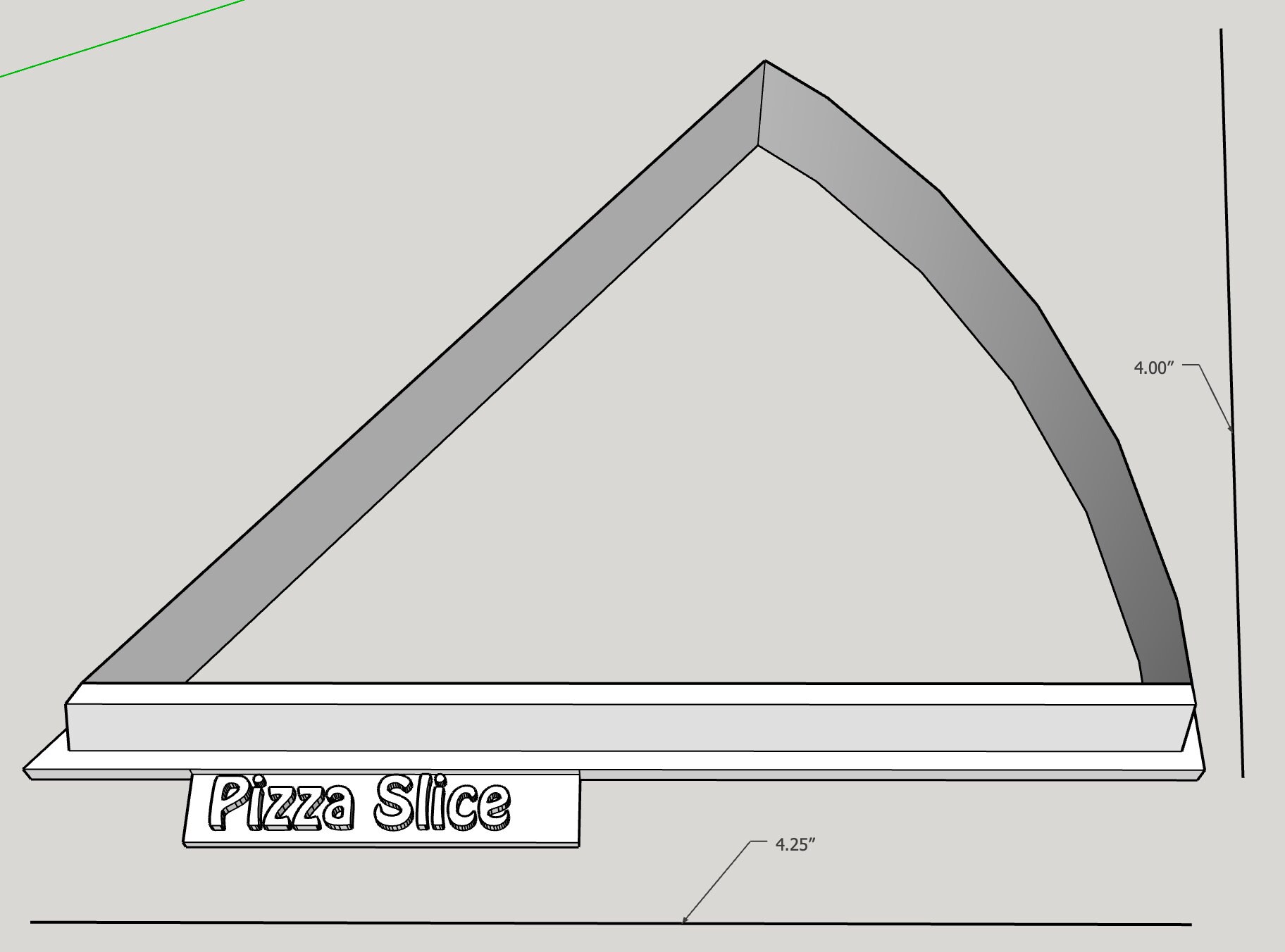 Pizza Slice Cookie Cutter .stl & .gx File DIGITAL DOWNLOAD - Etsy