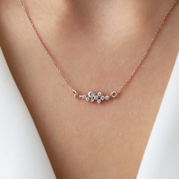 Cluster Necklace - Etsy