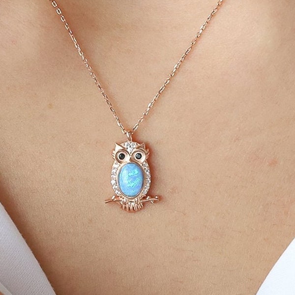 Owl Necklace - Etsy