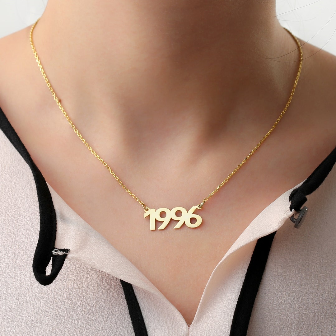 Angel Number Necklace, Anniversary Jewelry, Custom Lucky Number ...