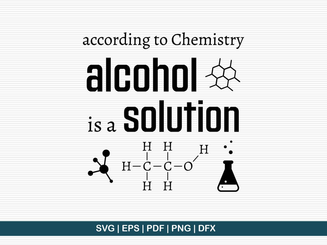 Alcohol is a Solution | Digital Download - Etsy
