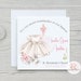 Baptism Card; Baby Girl Baptism Card; Girl Christening Card ...