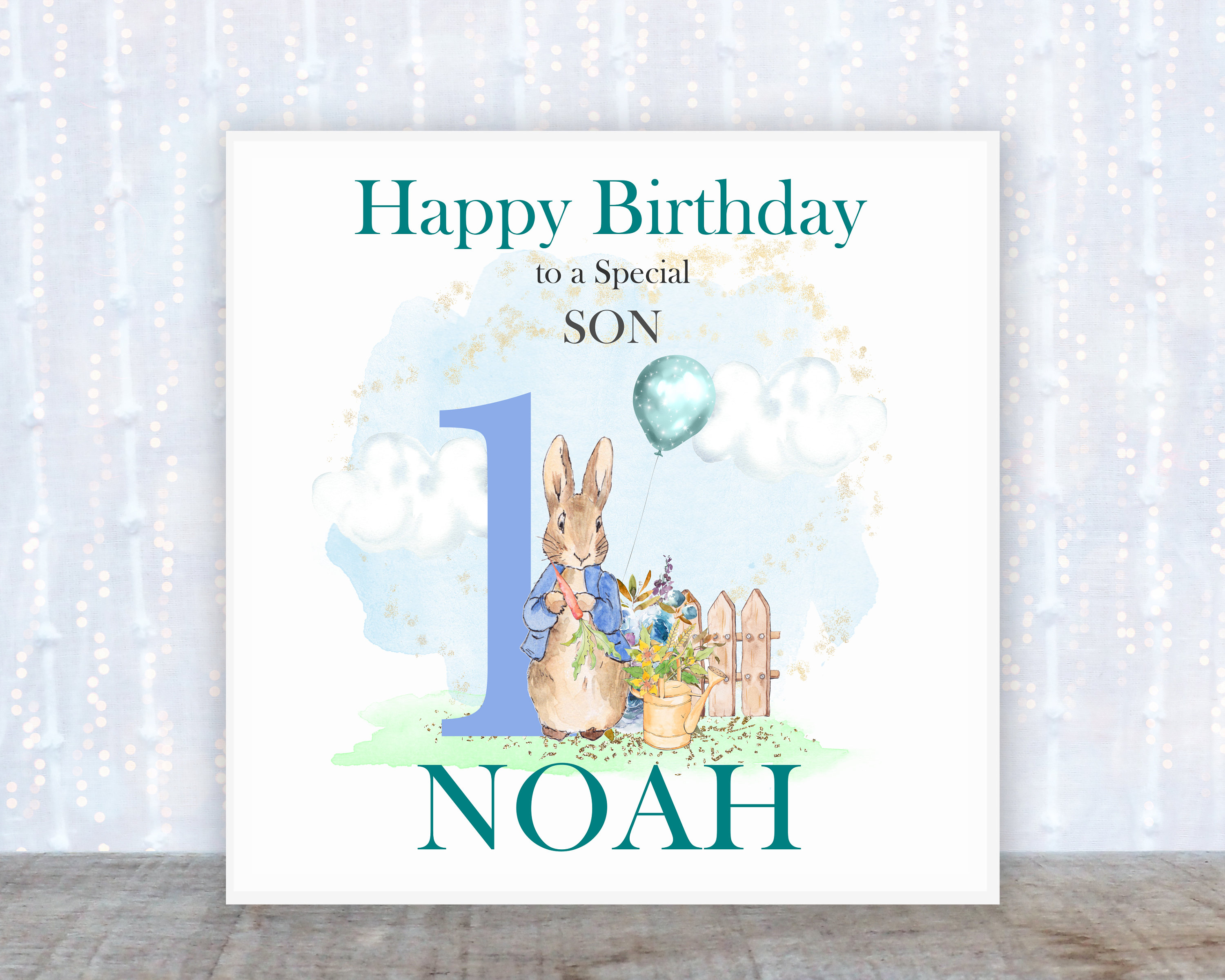 Peter Rabbit Birthday Card; Boy Birthday Card; Birthday Card; Special ...