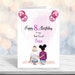 Girls Birthday Card; Children's Bestie Card; Best Friend Card; Kids ...