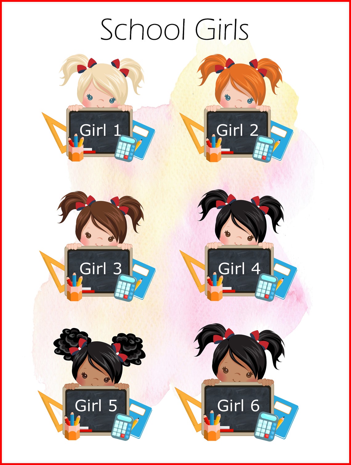 1st Day of School Card; Personalised 1st Day of School Card; First Day ...