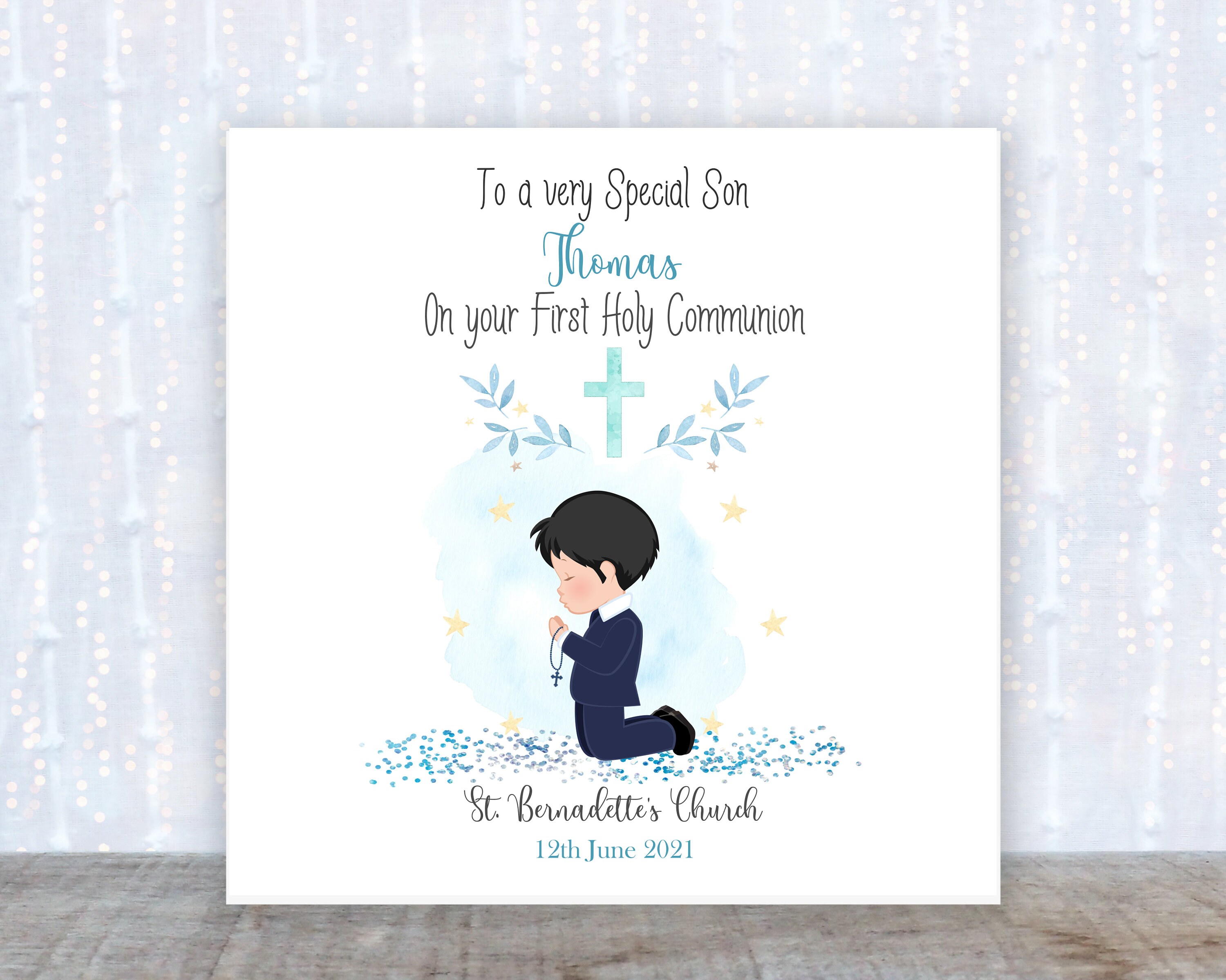 First Communion Cards For Boys