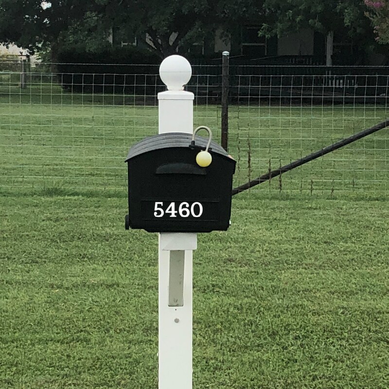 Modern Mailbox Numbers - Etsy